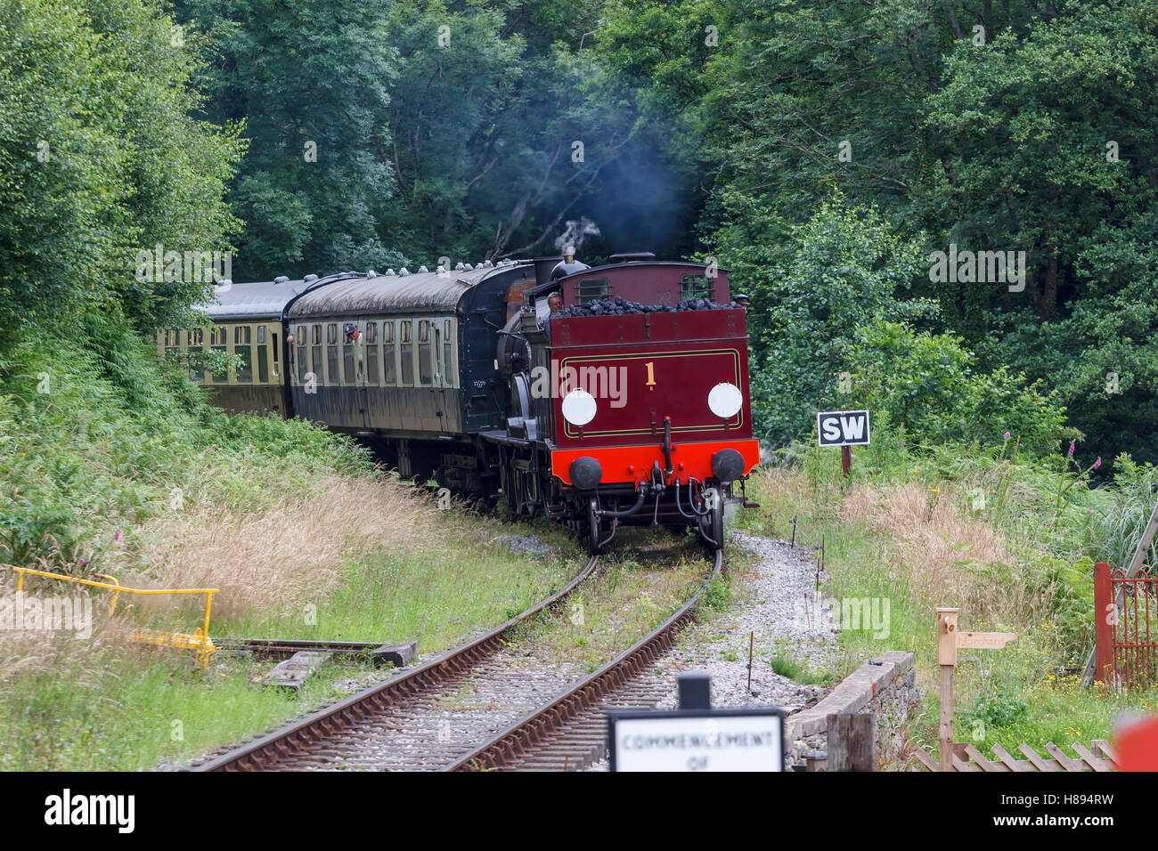 Forest of Dean steam railway engine Dean Forest Railway Stock Photo - Alamy