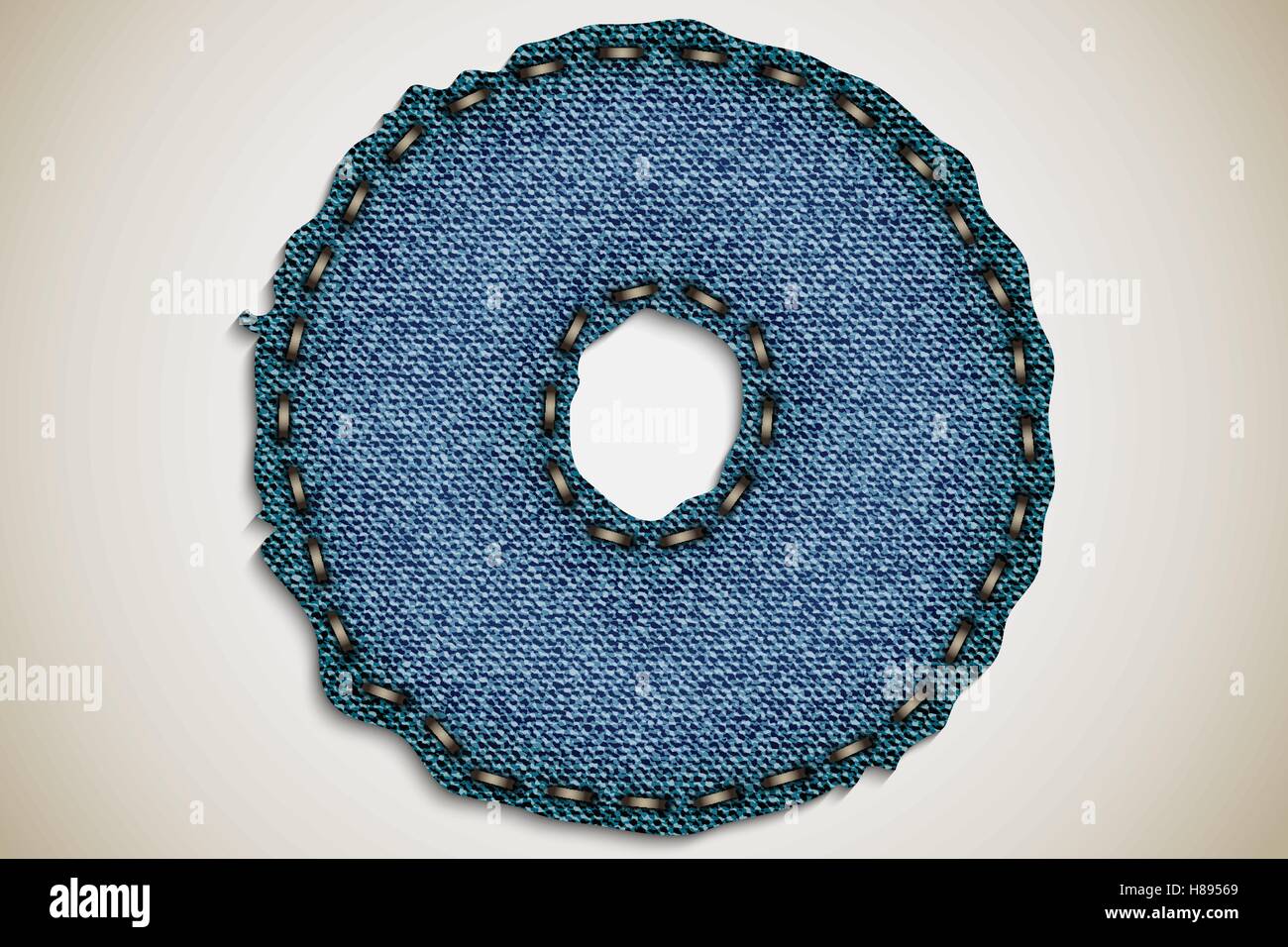 Denim letter alphabet texture jeans. vector Stock Vector Image & Art ...
