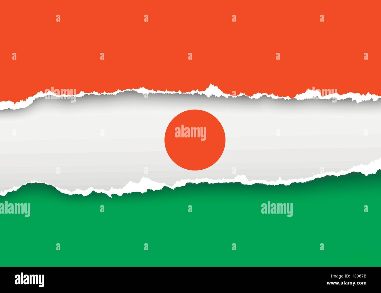 design flag country from torn papers with shadows Stock Vector Image ...