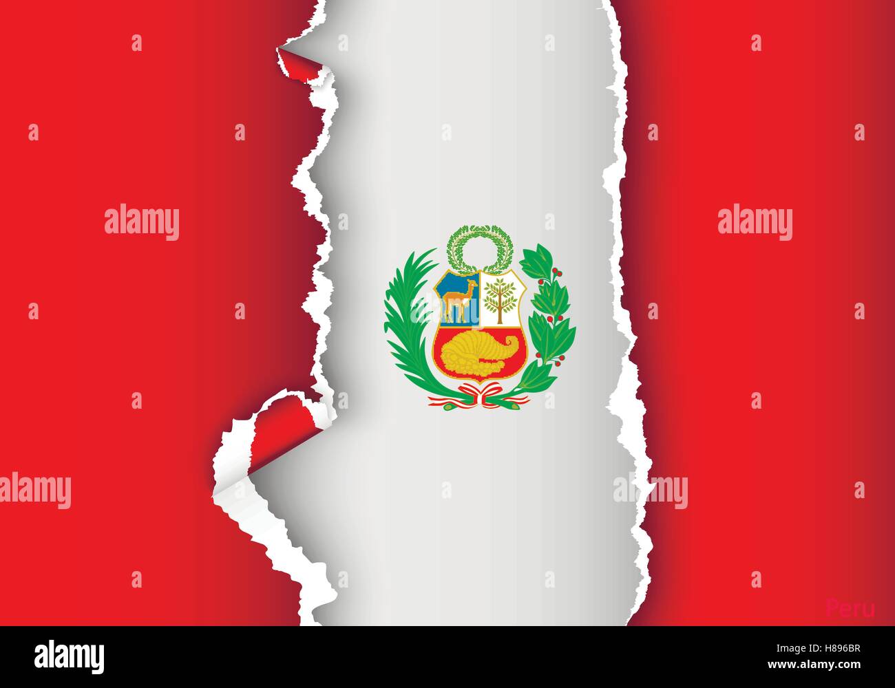 Japan flag torn Stock Vector Images - Alamy