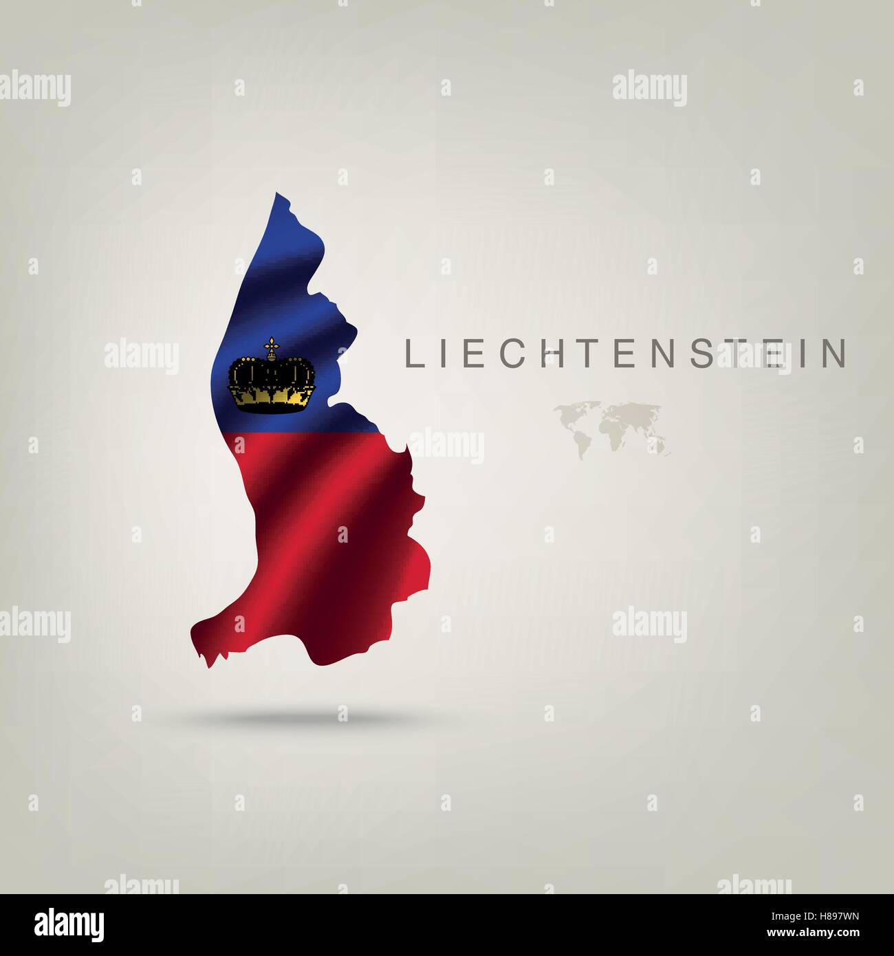 Illustrations of the world with flags and capitals Stock Vector Image ...