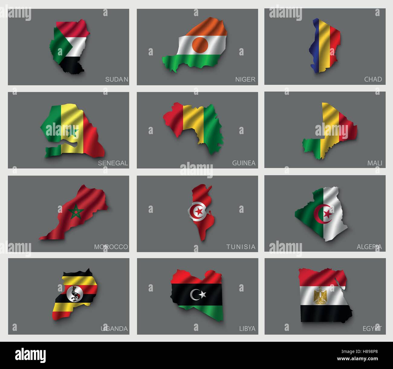 Illustrations of the world with flags and capitals Stock Vector Image ...