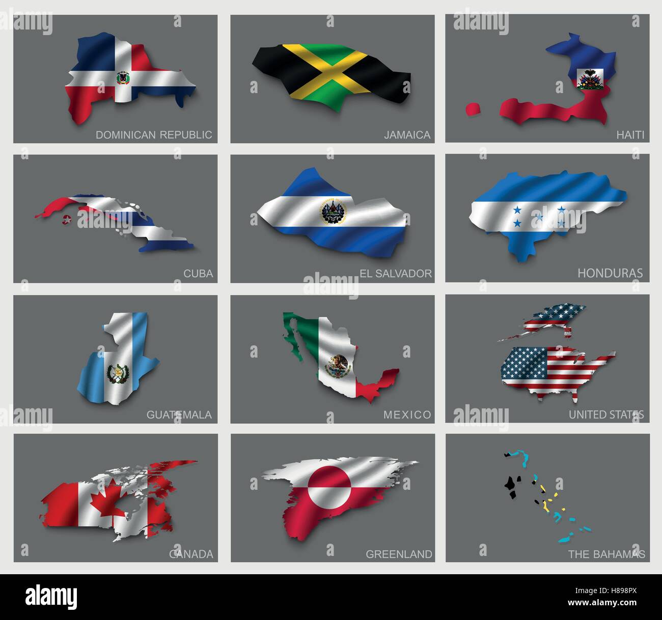 Illustrations of the world with flags and capitals Stock Vector Image ...