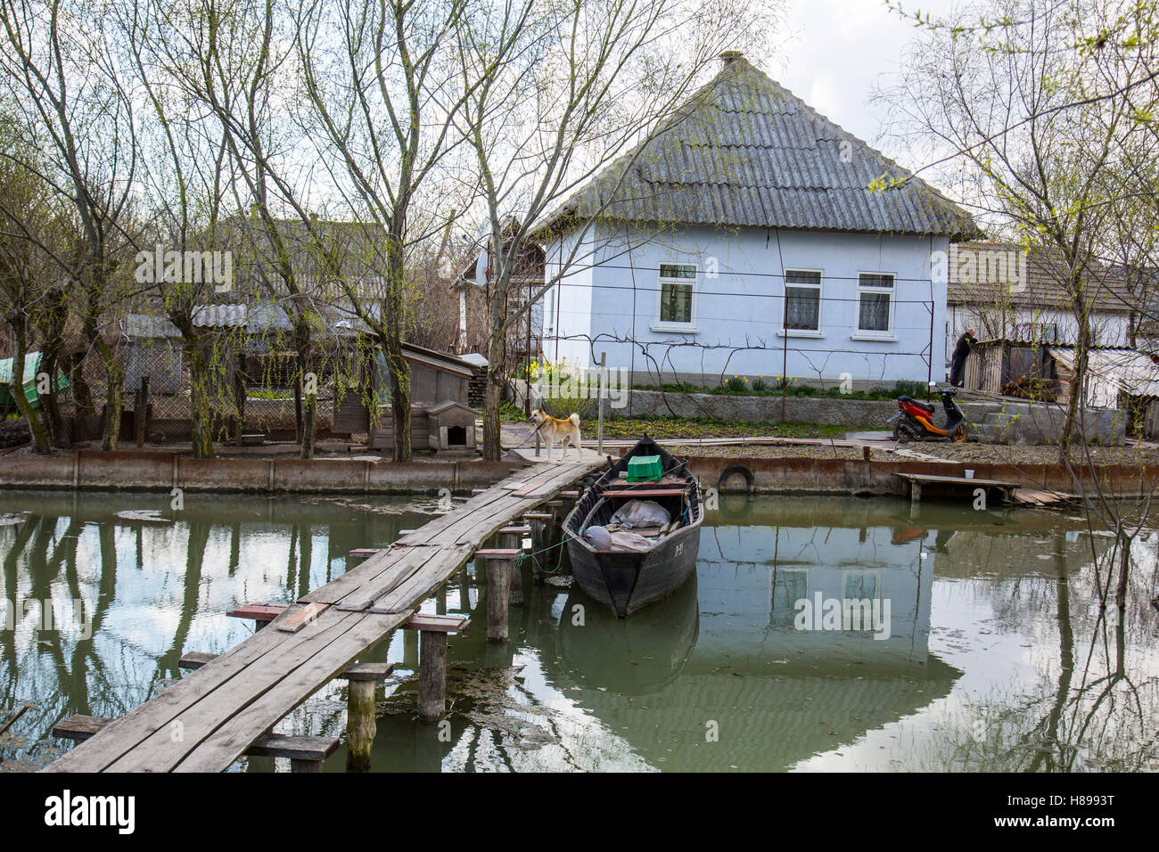 Vylkove, town in the mouth of the Danube, Ukraine Stock Photo - Alamy