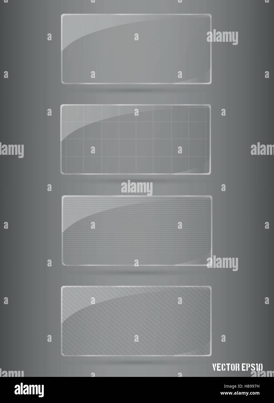 Glass framework set. Vector illustration Stock Vector Image & Art - Alamy