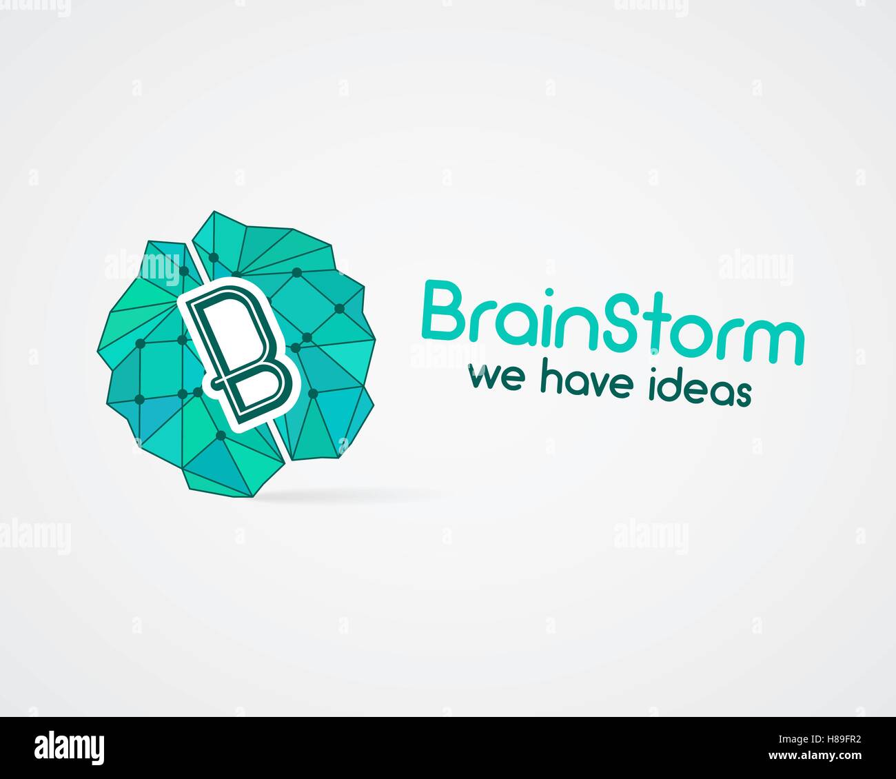 Brainstorm, brain, creation and idea logo template and elements. Solve ...