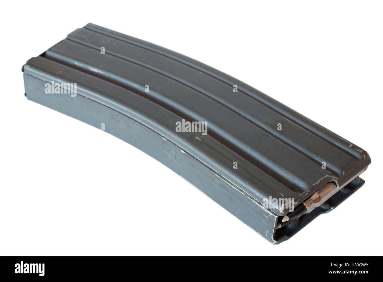 Magazine for an assault rifle loaded with polymer tipped bullets Stock ...