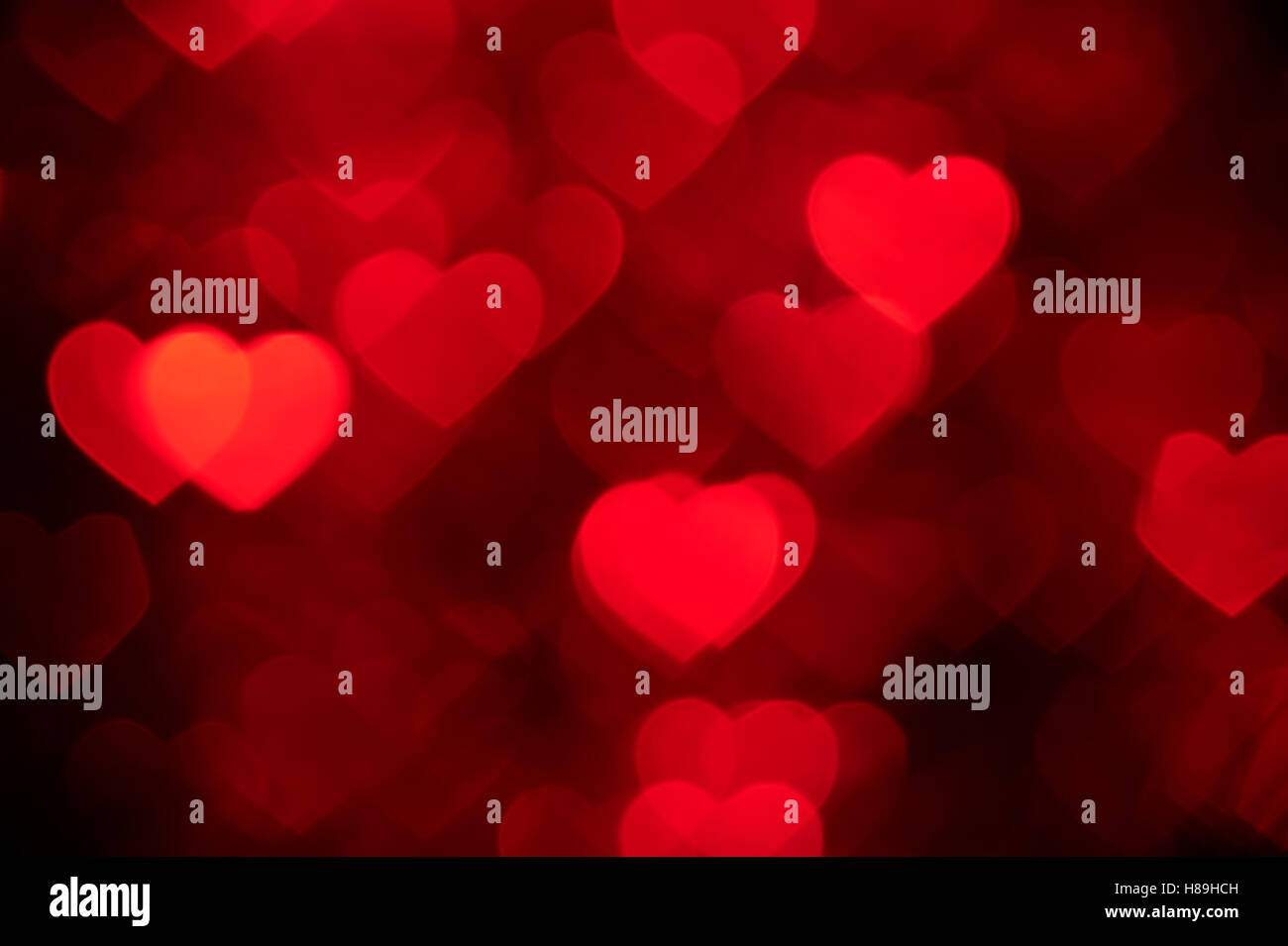 red heart bokeh background photo, abstract holiday backdrop Stock Photo ...