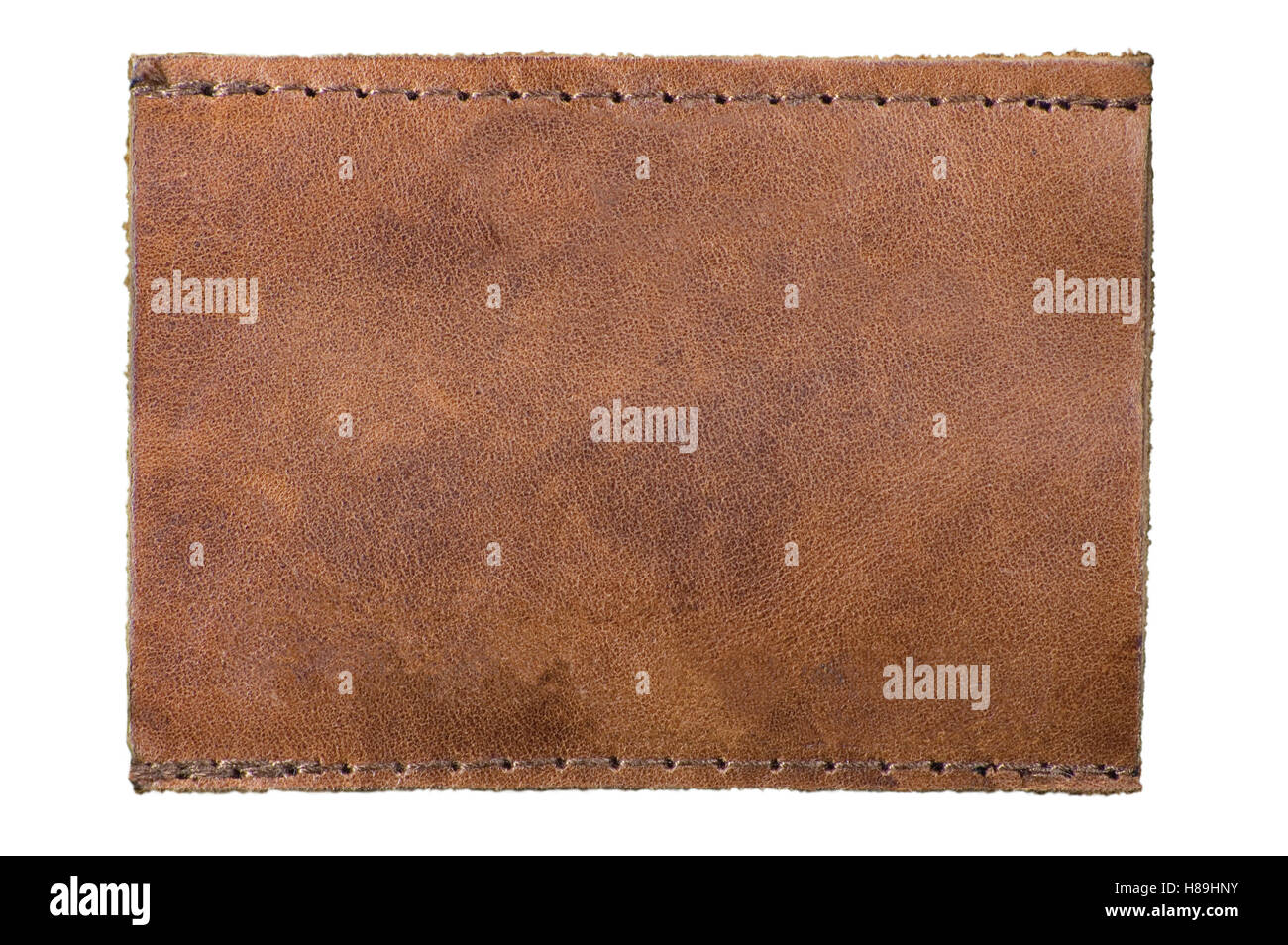 Blank Empty Brown Natural Leather Label Jeans Tag, Isolated Rustic ...