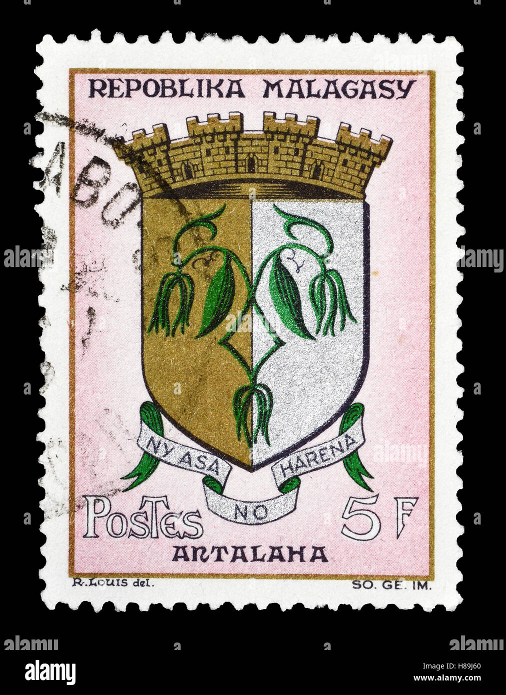 Postage stamp madagascar hi-res stock photography and images - Alamy