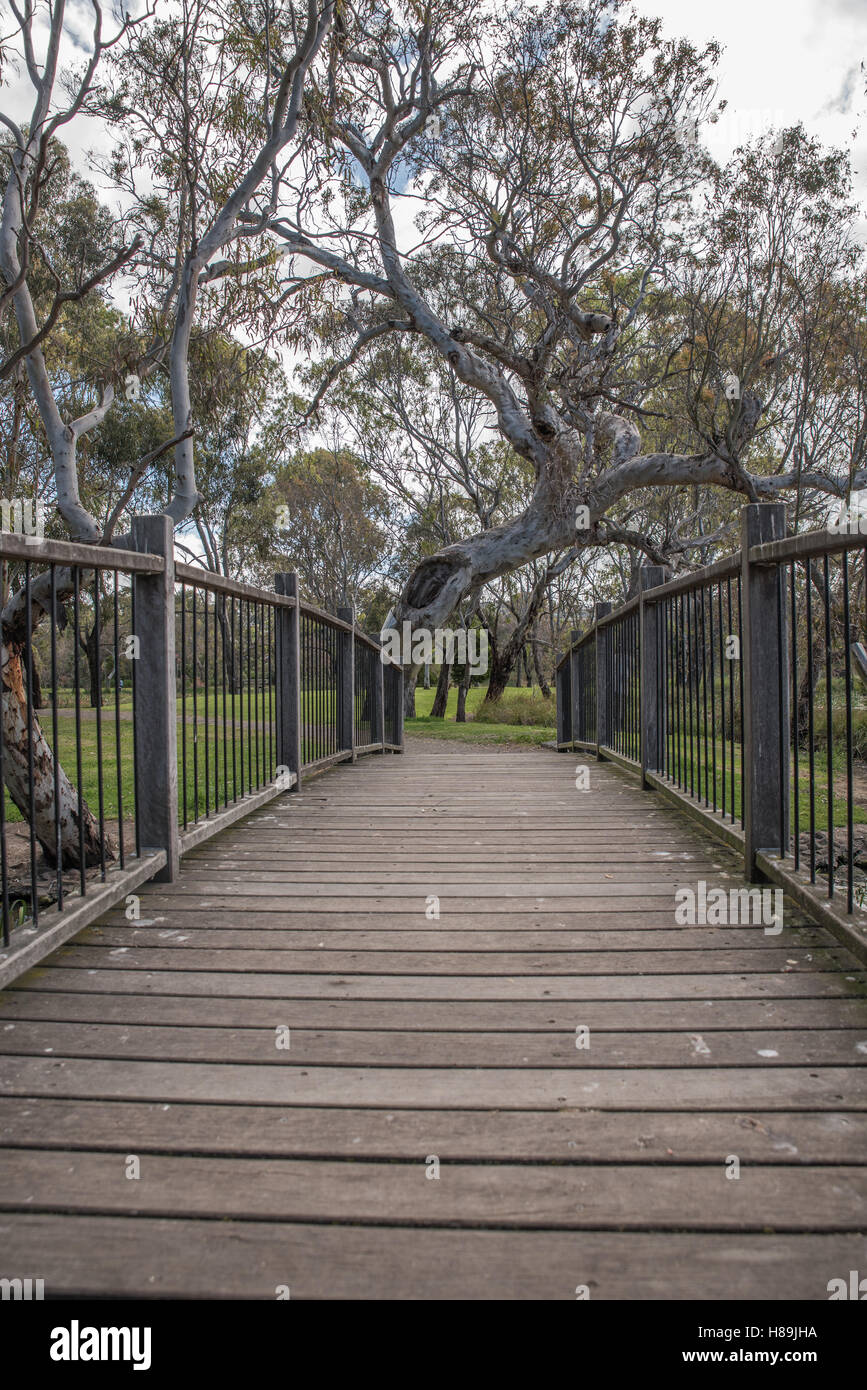 Bridge to the bush Stock Photo - Alamy