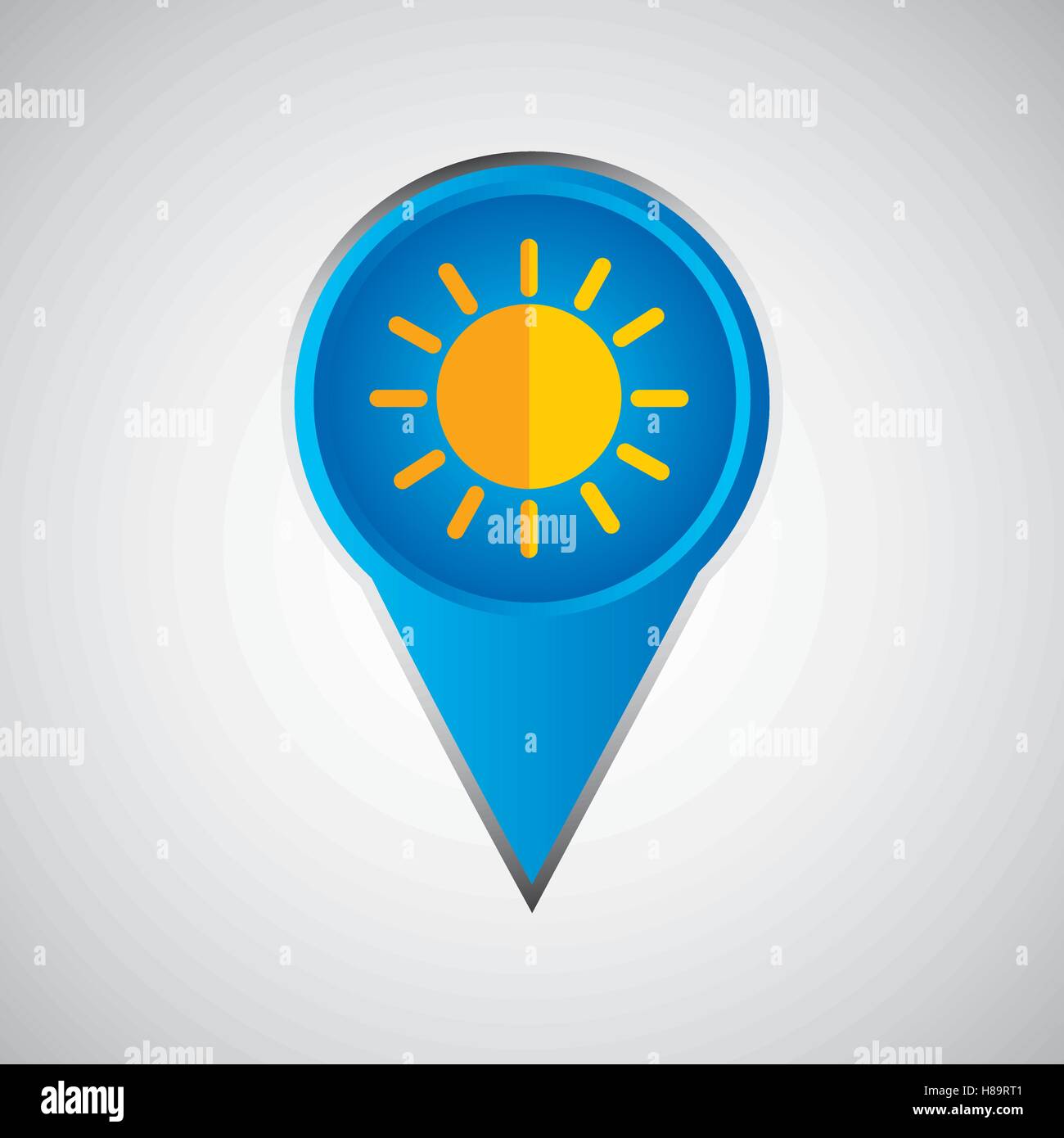 signal weather. sunny pin design vector illustration eps 10 Stock ...