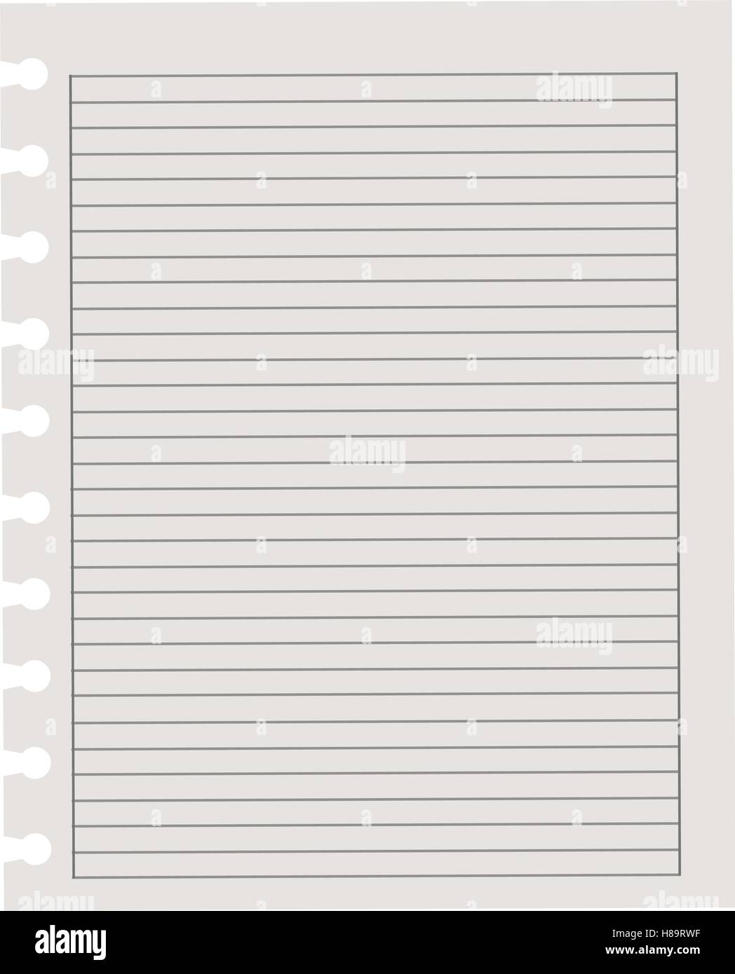 piece of paper page over white background. vector illustration Stock ...