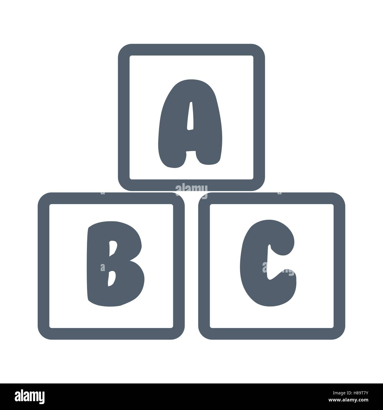 Abc kids blocks Stock Vector Images - Alamy