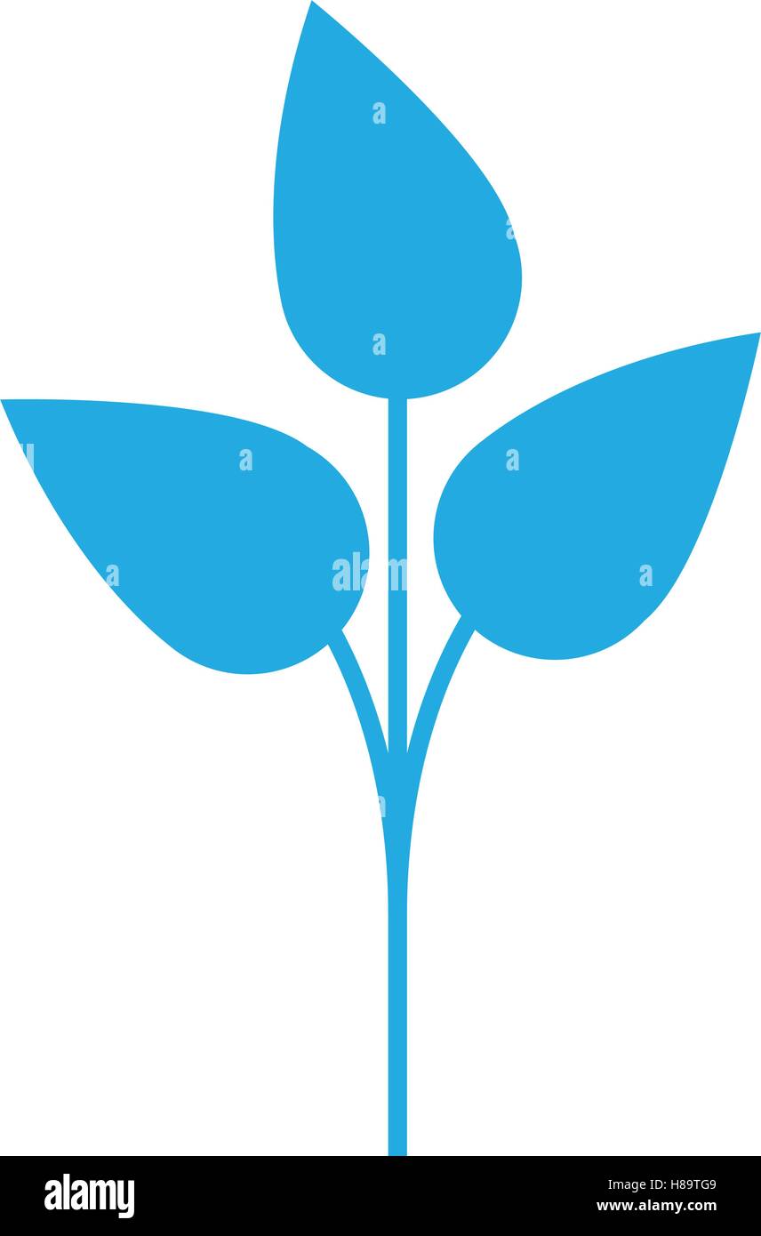 plant blue icon over white background. vector illustration Stock Vector ...