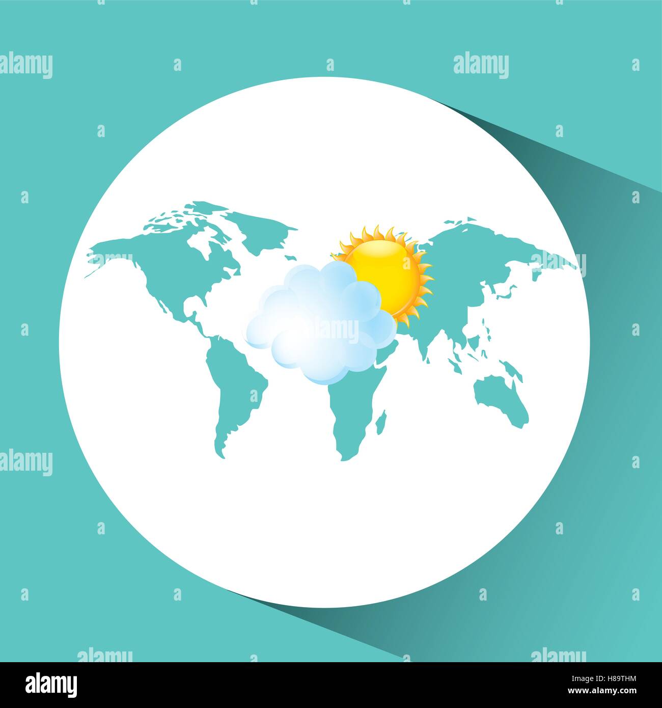 weather concept forecast cloud sun icon design vector illustration eps 10 Stock Vector Image ...