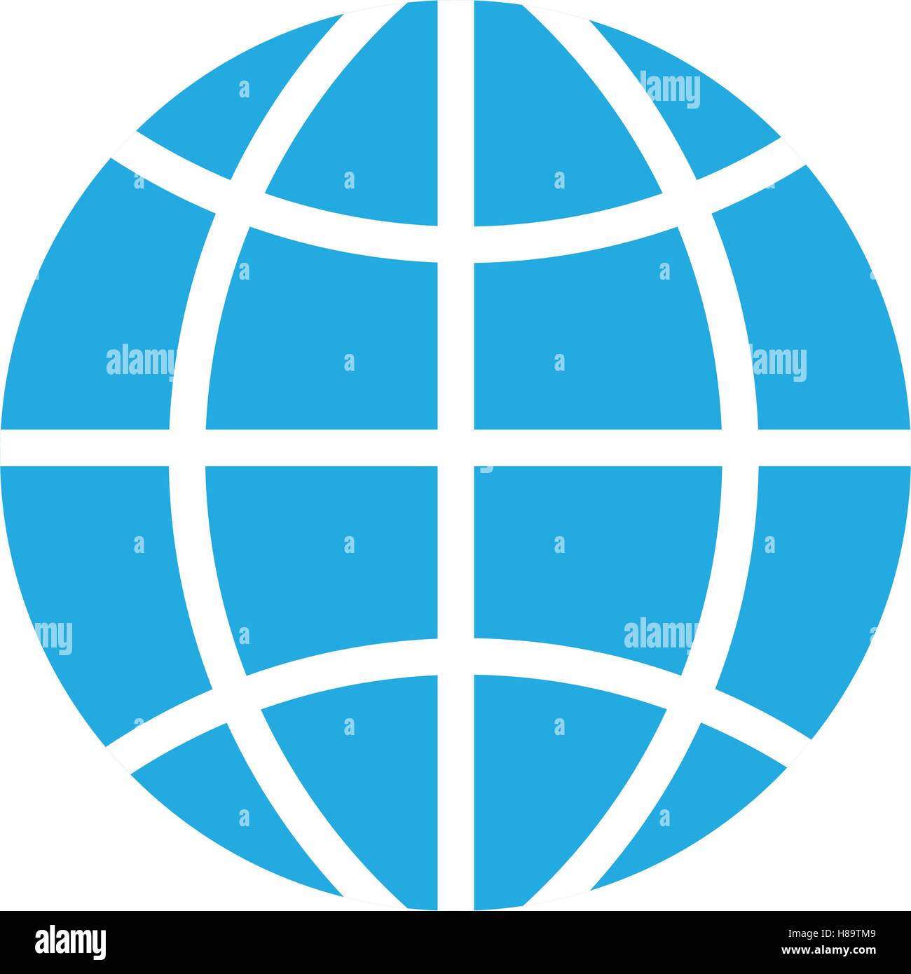 global network sphere icon over white background. vector illustration ...