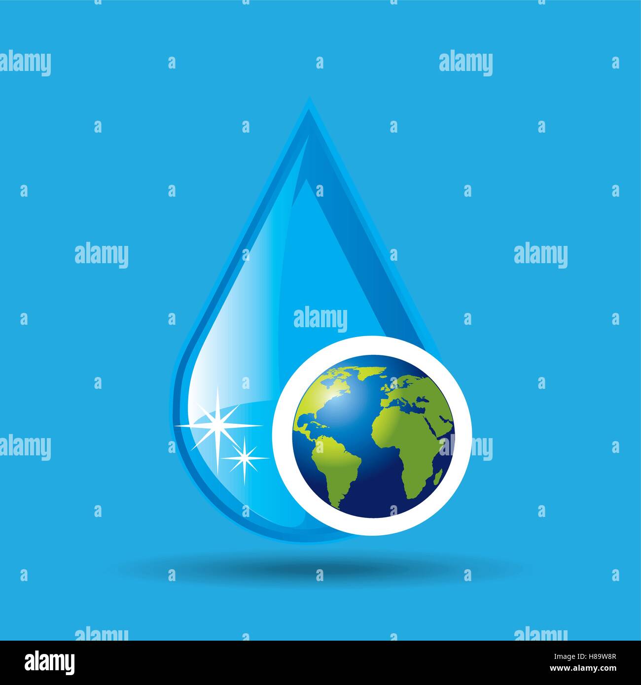 globe earth weather meteorology drop rain vector illustration eps 10 ...