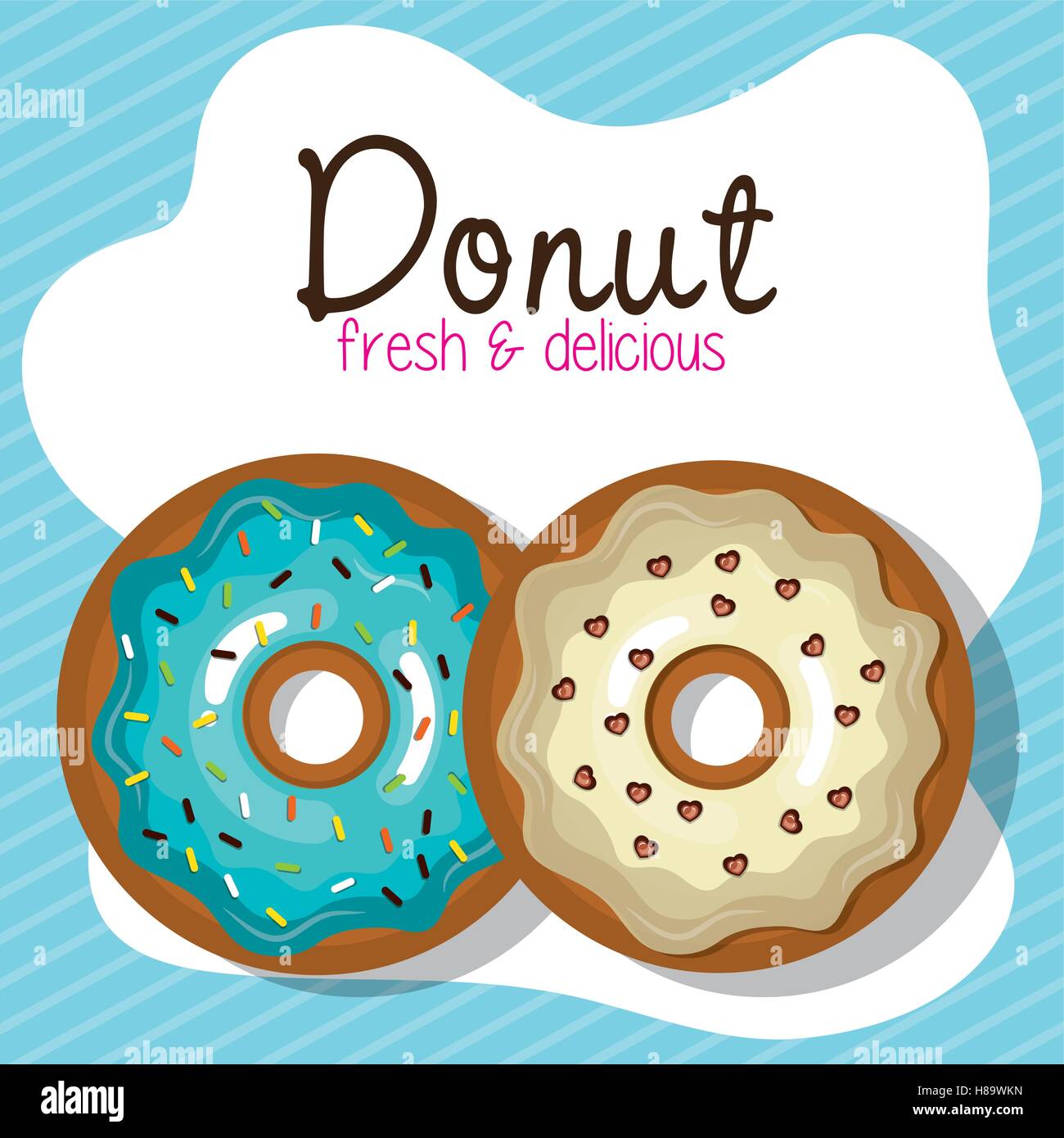 delicious donuts bakery shop vector illustration design Stock Vector ...