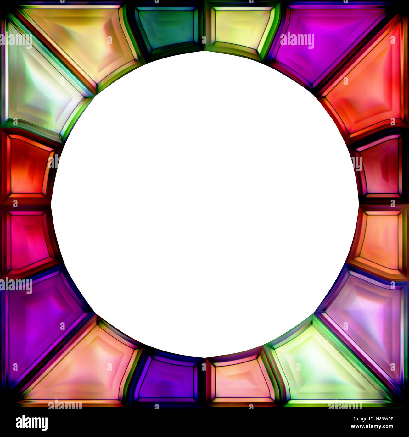 Round shiny frame hi-res stock photography and images - Alamy