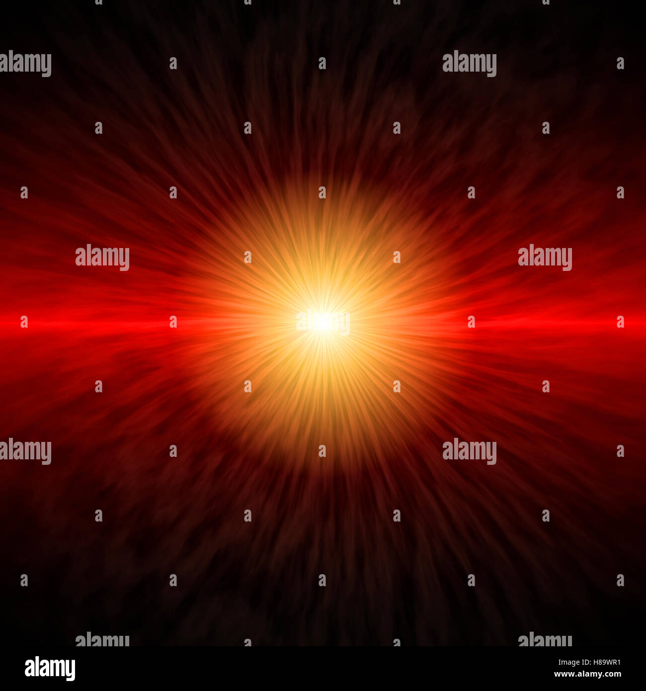 illustration of a bright flash of the big bang, cosmic phenomenon ...