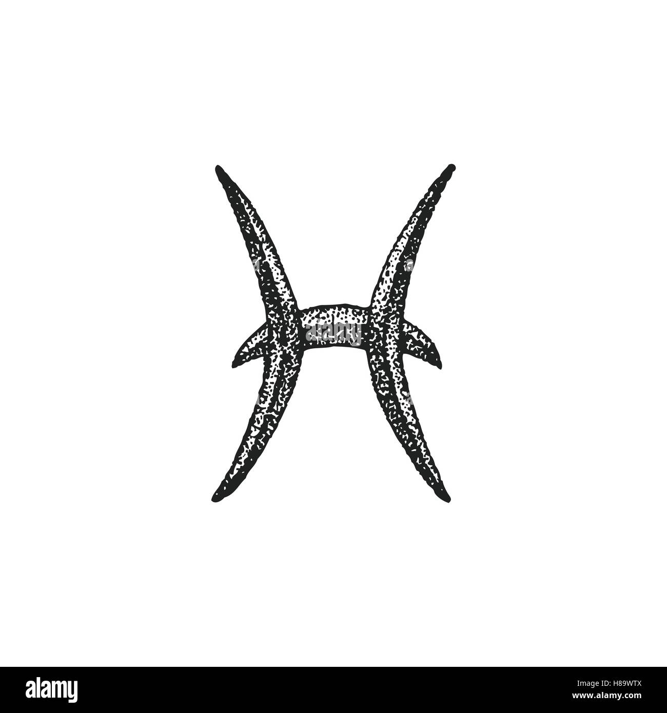 Pisces Horoscope Symbol Tattoo