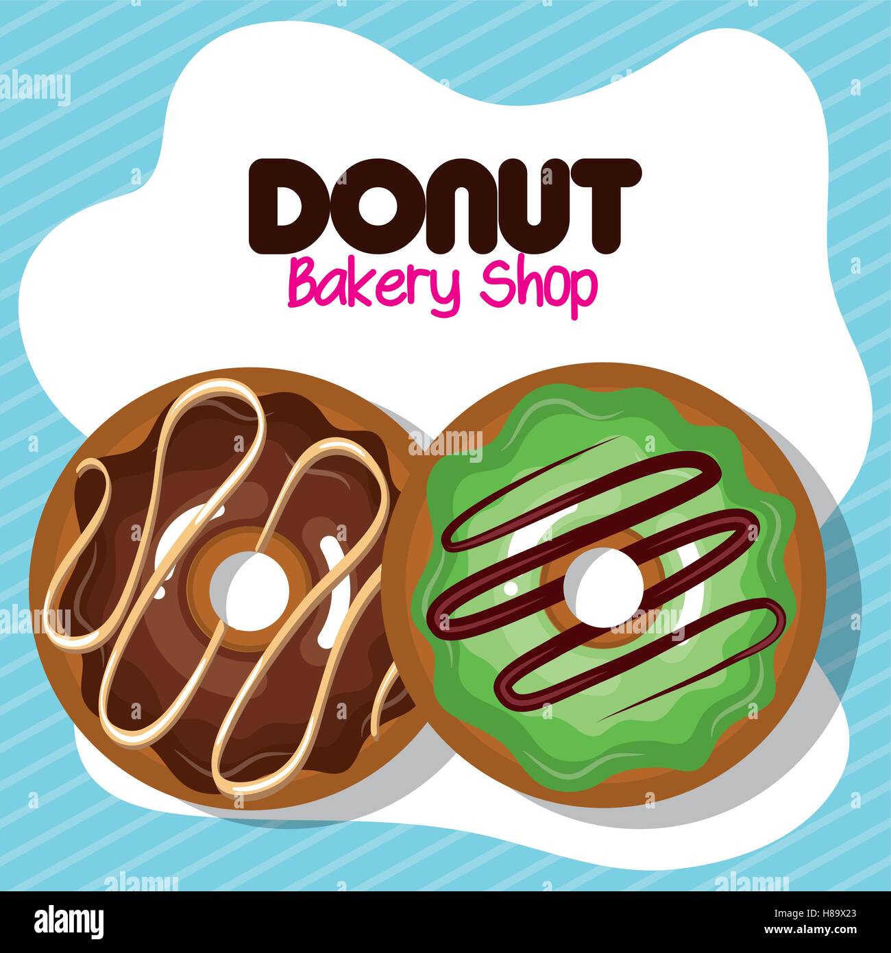 delicious donuts bakery shop vector illustration design Stock Vector ...