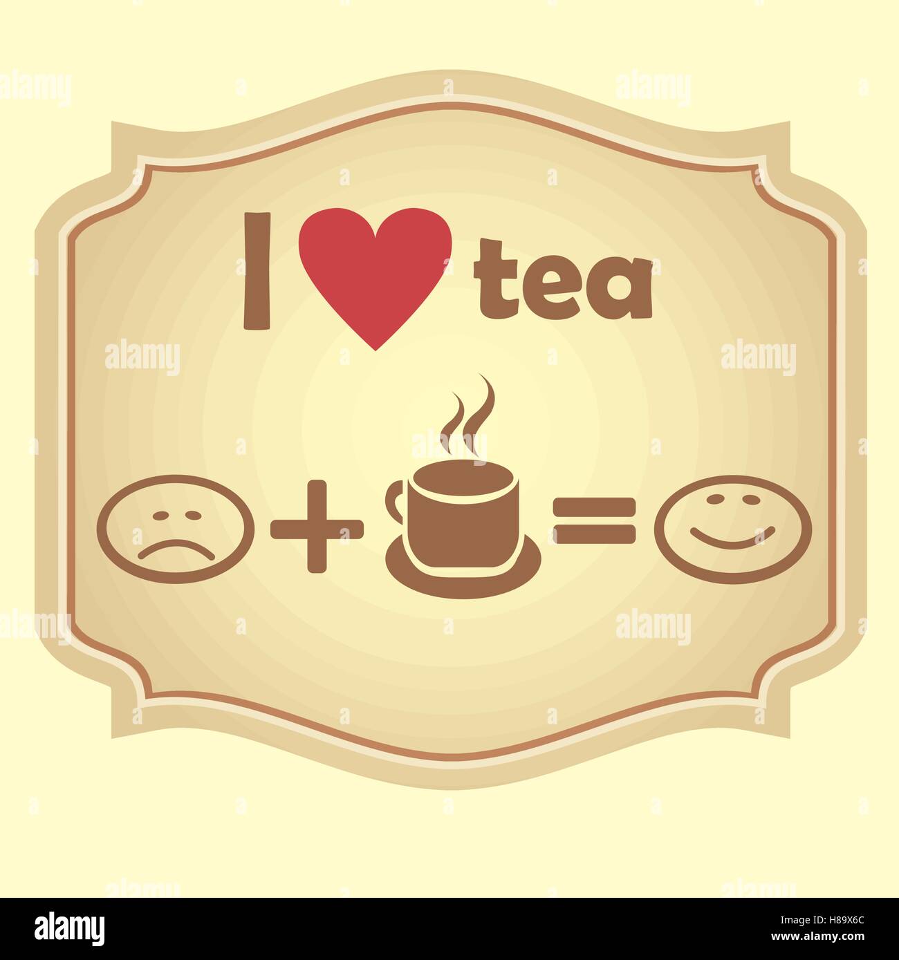 Afternoon Tea Garden Stock Vector Images - Alamy