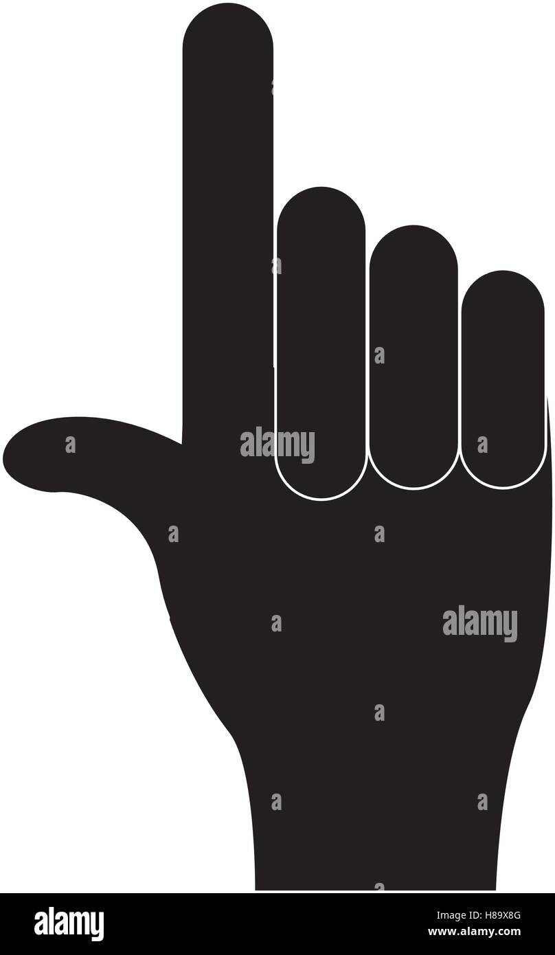 open hand gesture icon image vector illustration design Stock Vector ...