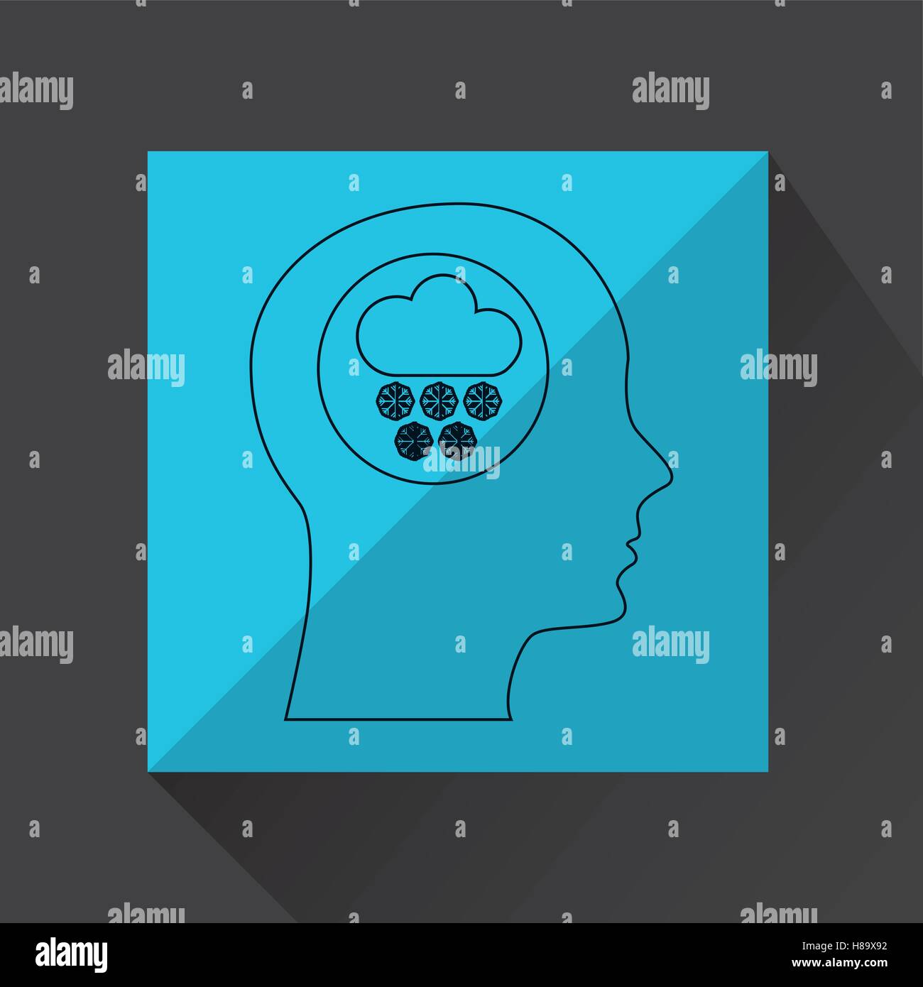 Blizzard wind person Stock Vector Images - Alamy