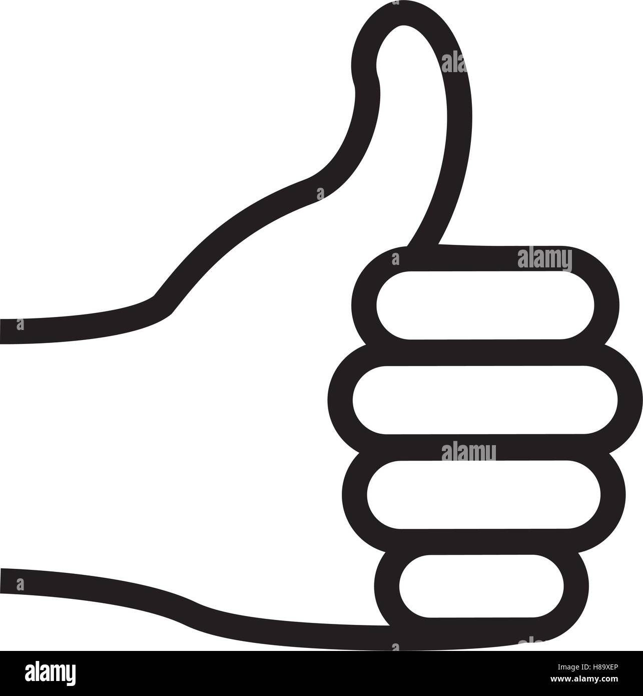 thumb up hand gesture icon image vector illustration design Stock ...