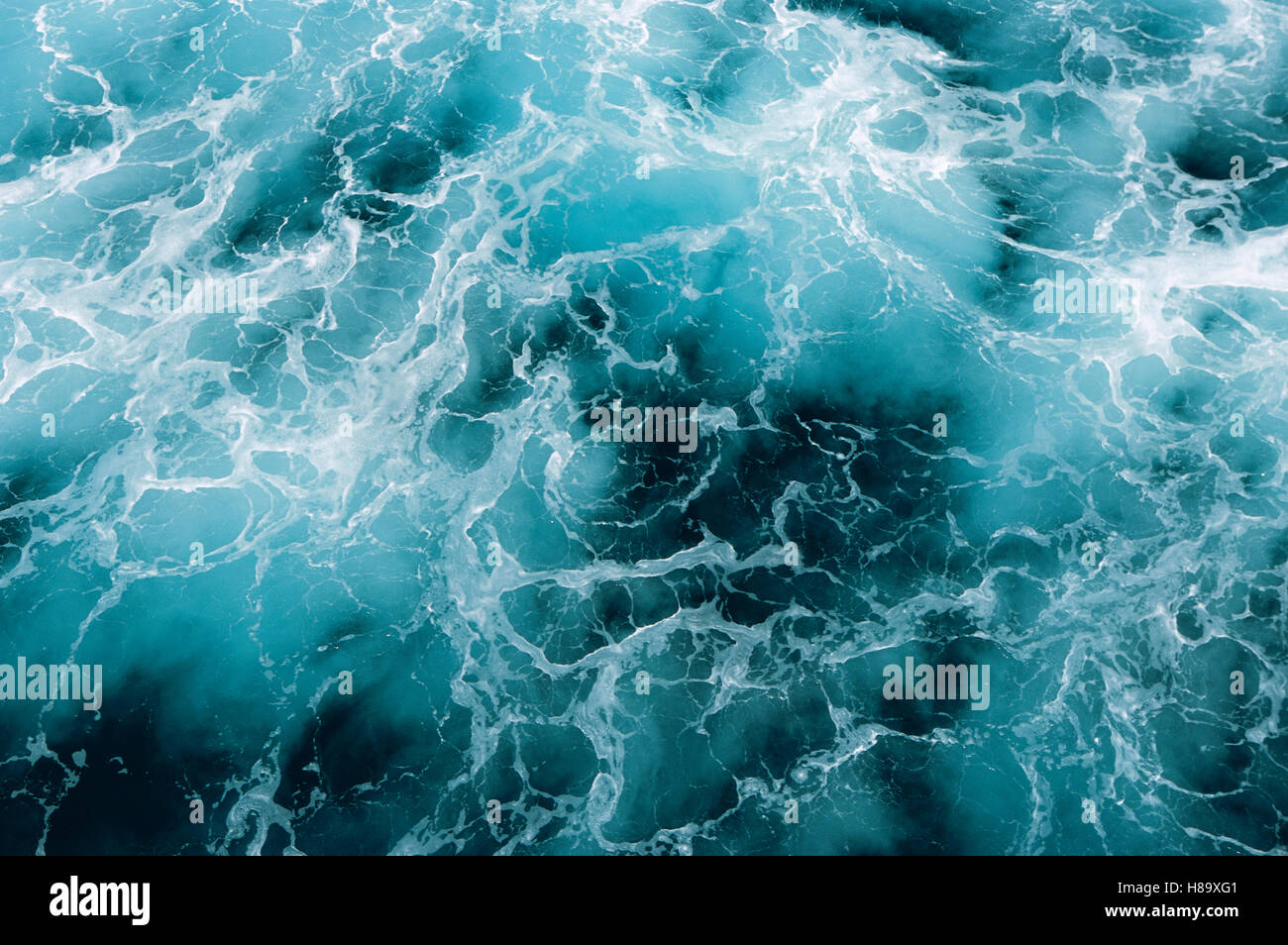 Churning water beside the German icebreaker Polarstern, Weddell Sea ...