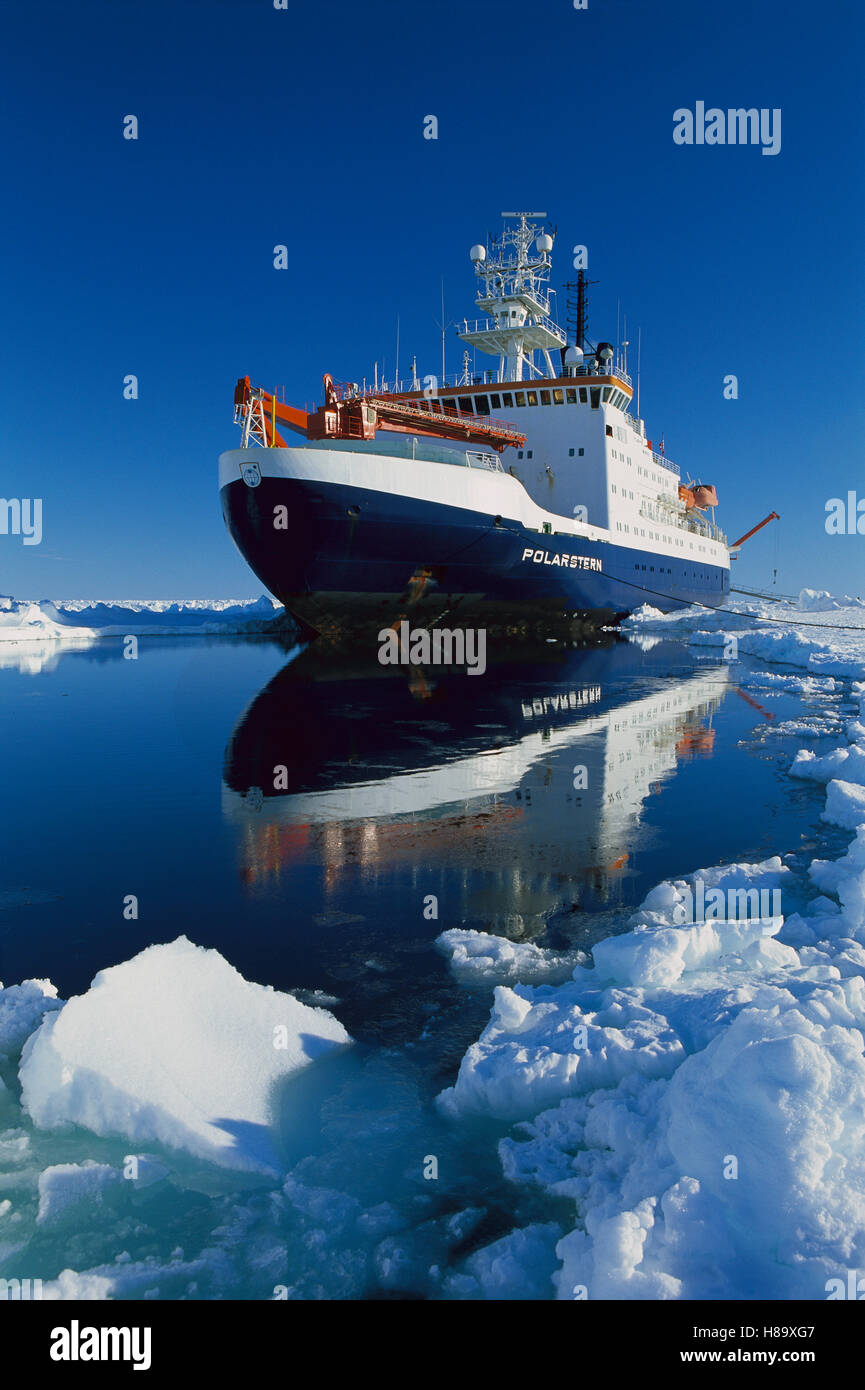 German icebreaker Polarstern amid ice floes, Ispol expedition, Weddell ...
