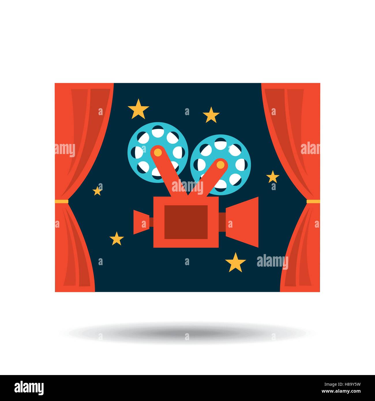 concept cinema theater camera graphic design vector illustration eps 10 ...