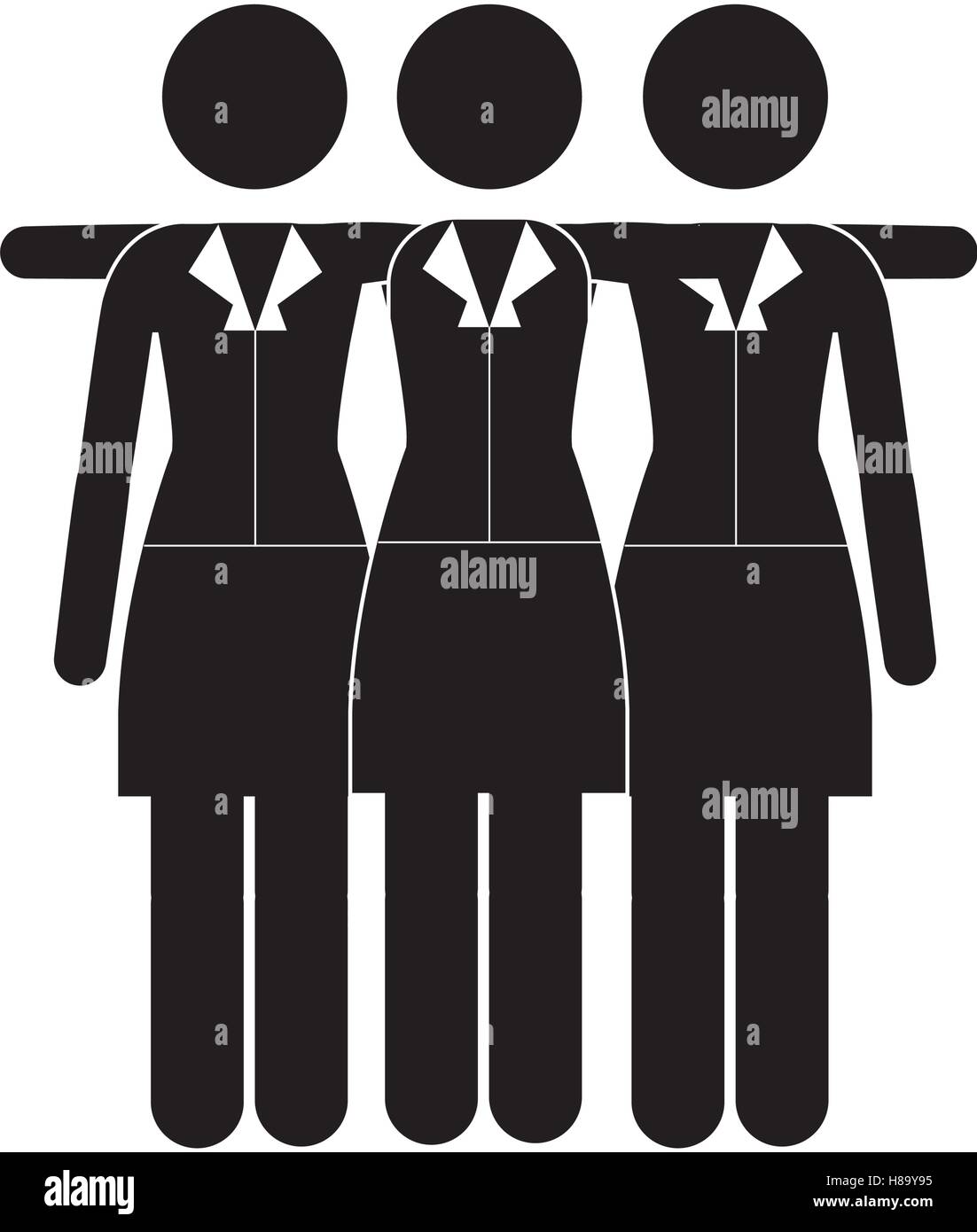 business woman pictogram icon image vector illustration design Stock ...