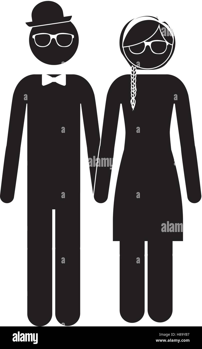 romantic couple icon image vector illustration design Stock Vector ...