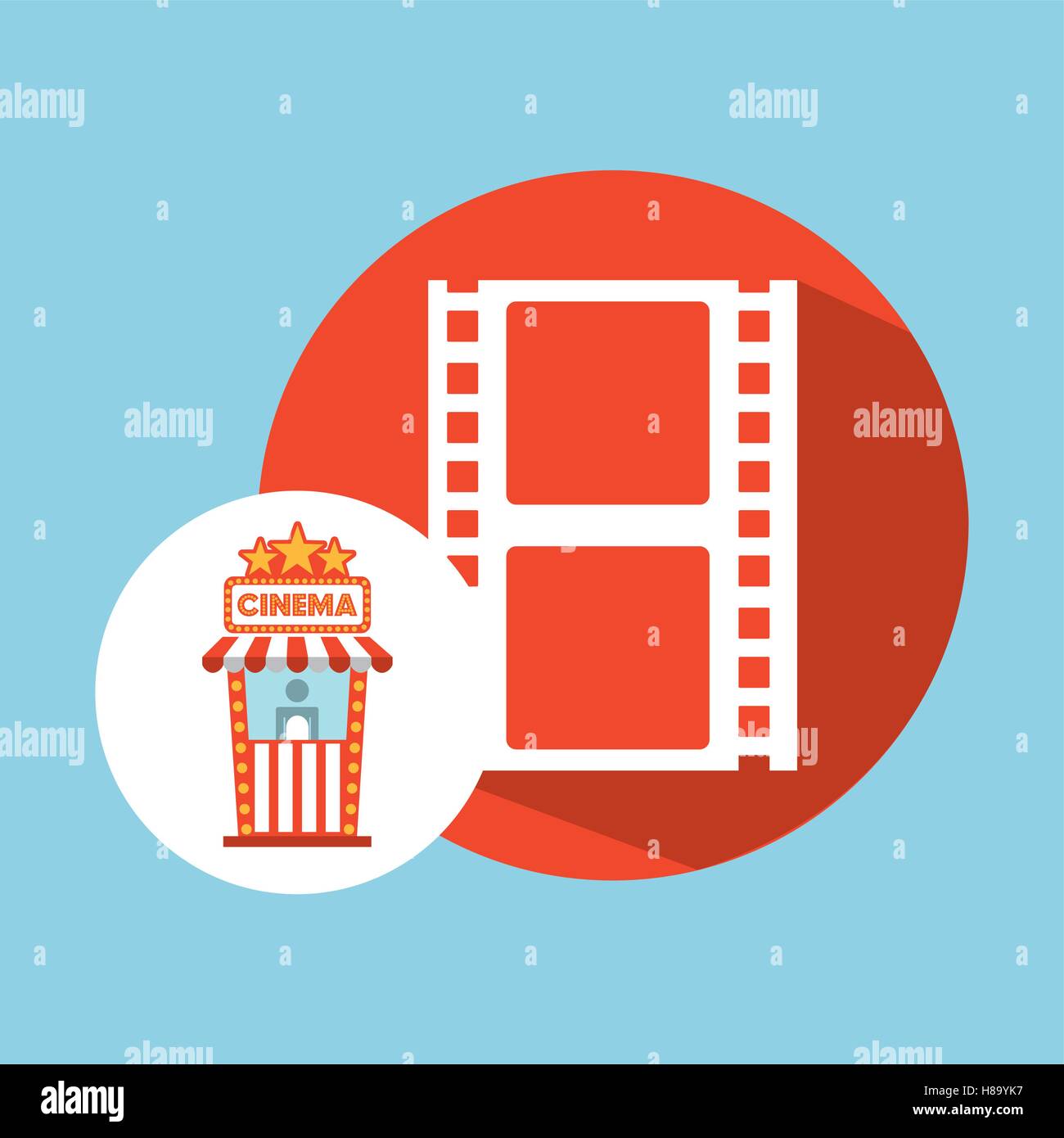 Cinema tickets clapperboard 3d Stock Vector Images - Alamy