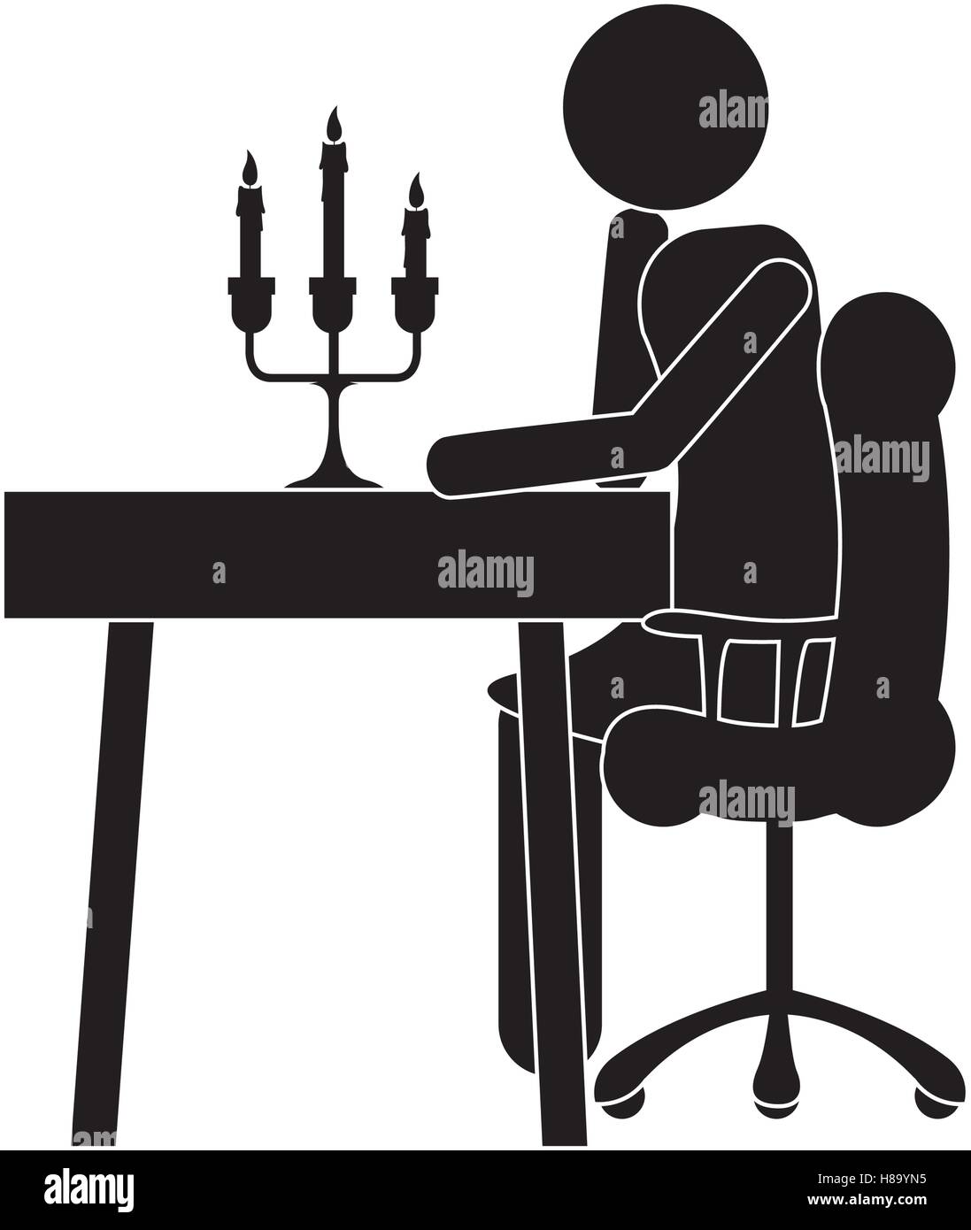 person dining icon image vector illustration design Stock Vector Image ...