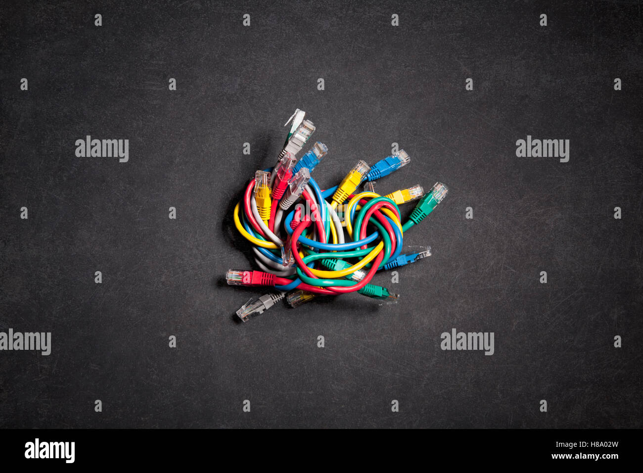 Colored cables wires hi-res stock photography and images - Alamy