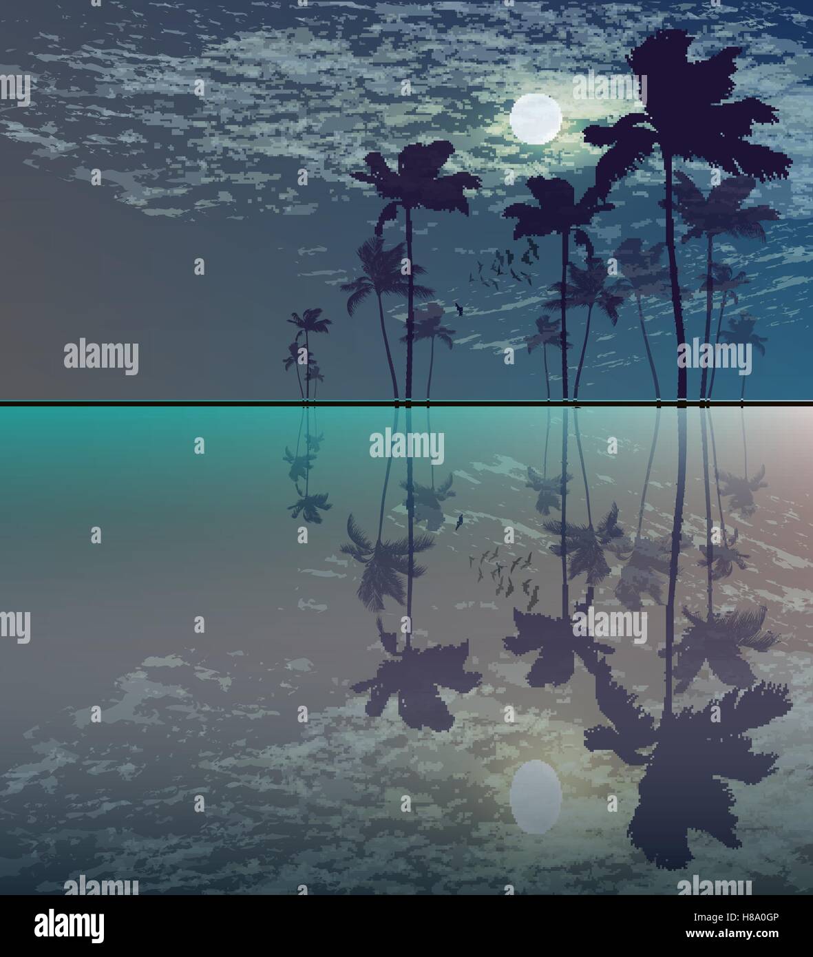 Reflections scenic Stock Vector Images - Alamy