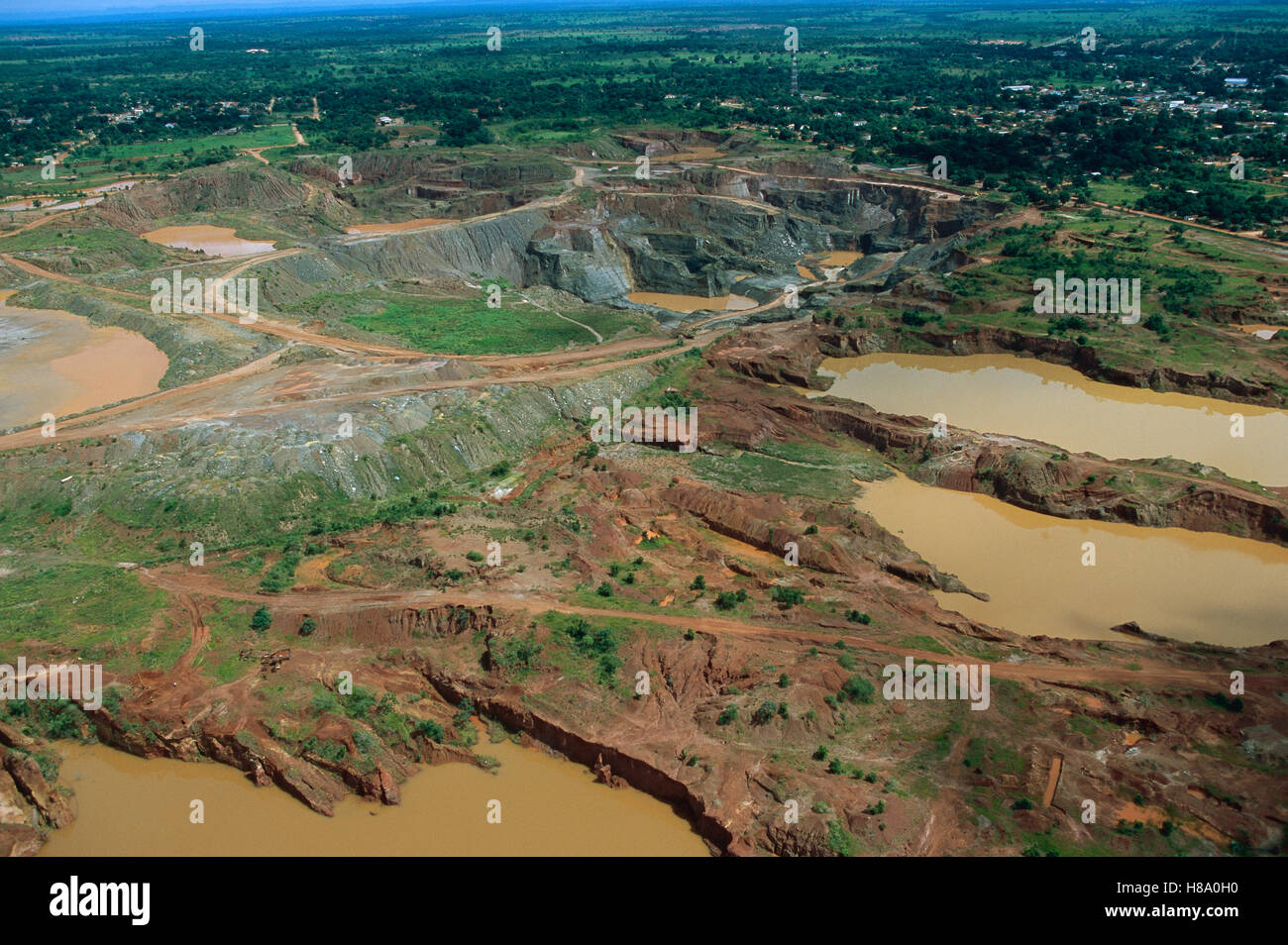 Gold mines during rainy season, Pantanal, Brazil Stock Photo - Alamy