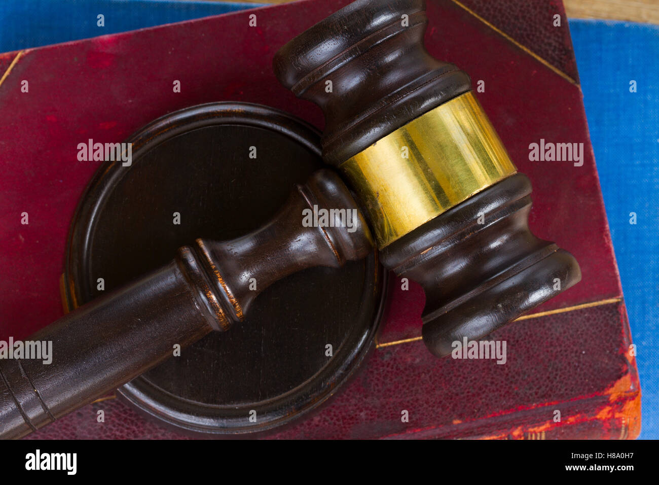 Wooden Law Gavel Stock Photo - Alamy