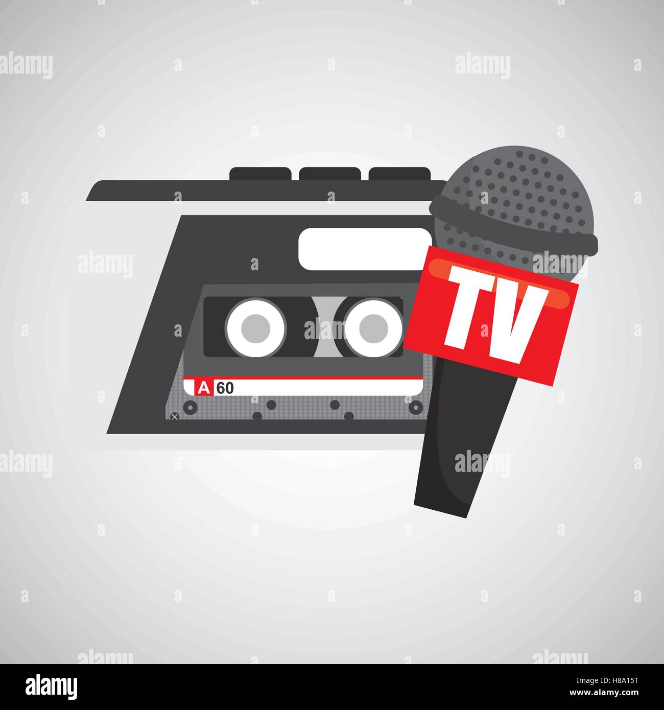 Recorder device icon broadcasting journalism hi-res stock photography ...