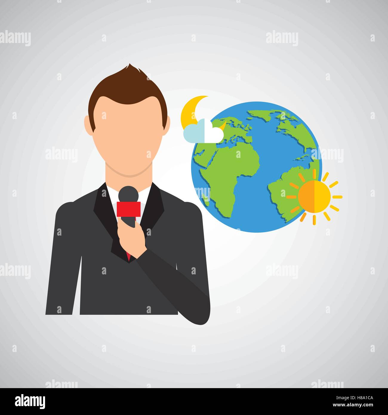Weather reporter map hi-res stock photography and images - Alamy