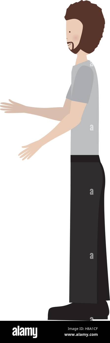 man cartoon icon image vector illustration design Stock Vector Image ...