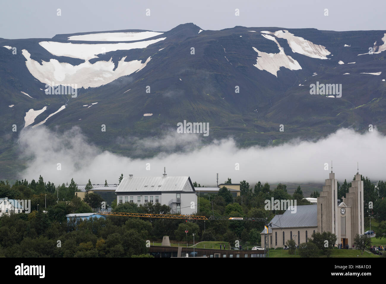 Akureyri town in iceland Stock Photo - Alamy