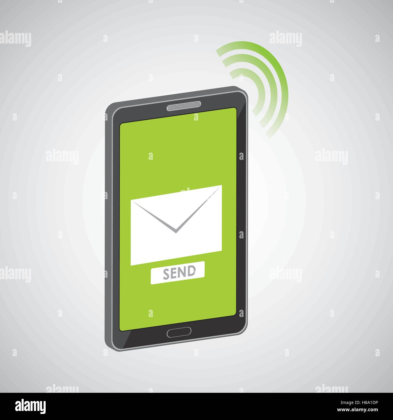 mobile cellphone email message send icon vector illustration eps 10 ...