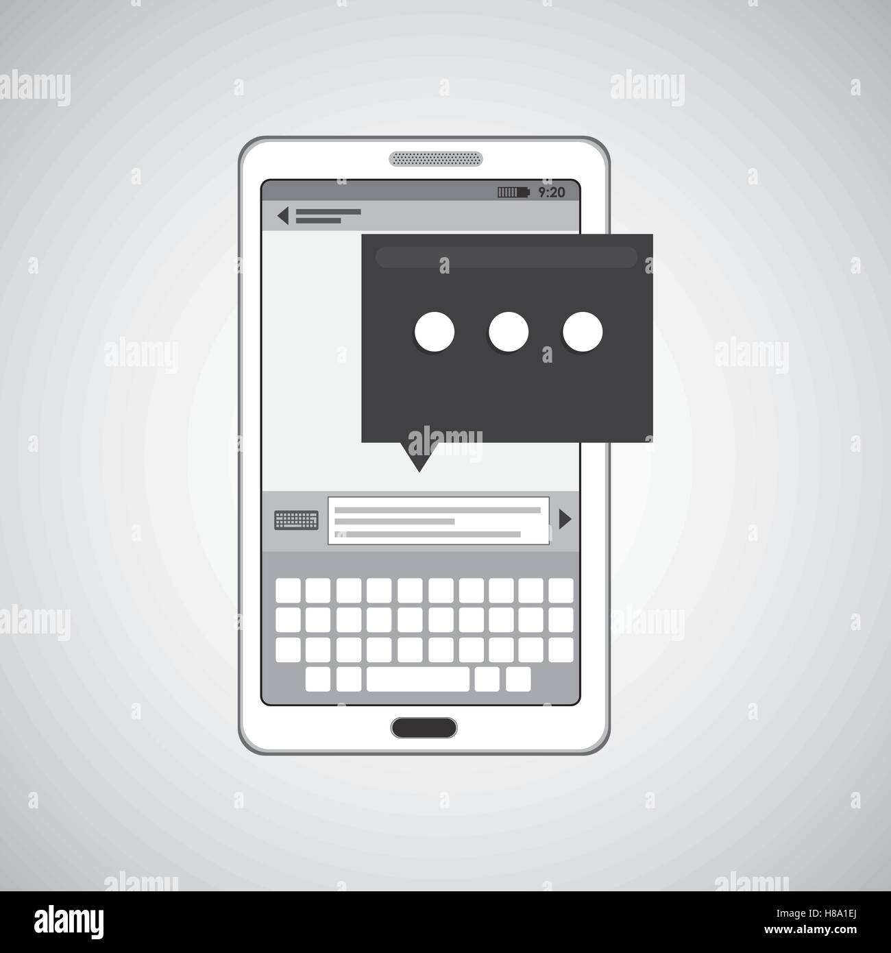 mobile cellphone email texting icon vector illustration eps 10 Stock ...