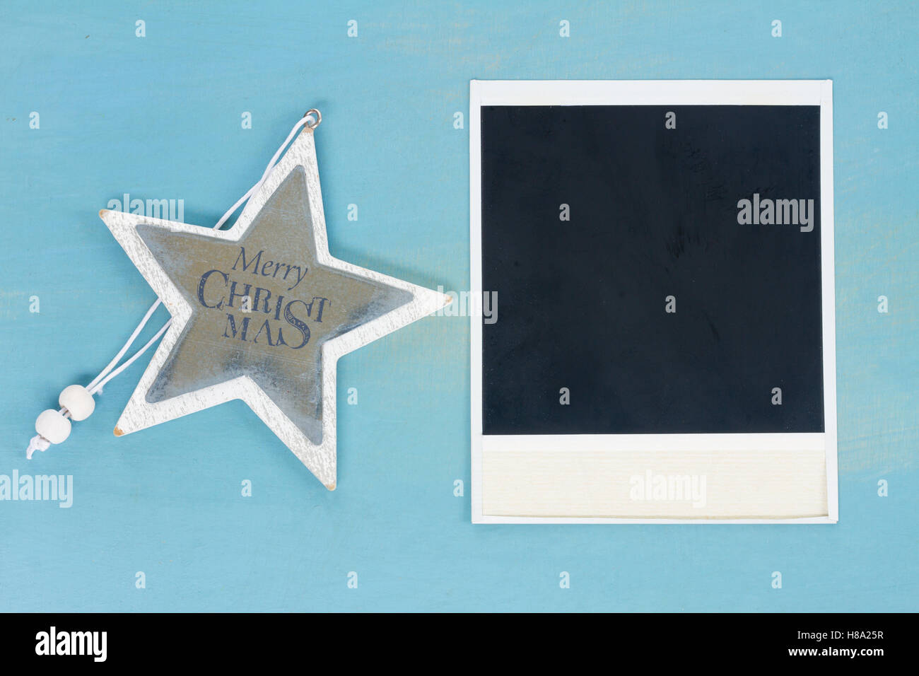 Blue and white christmas Stock Photo - Alamy