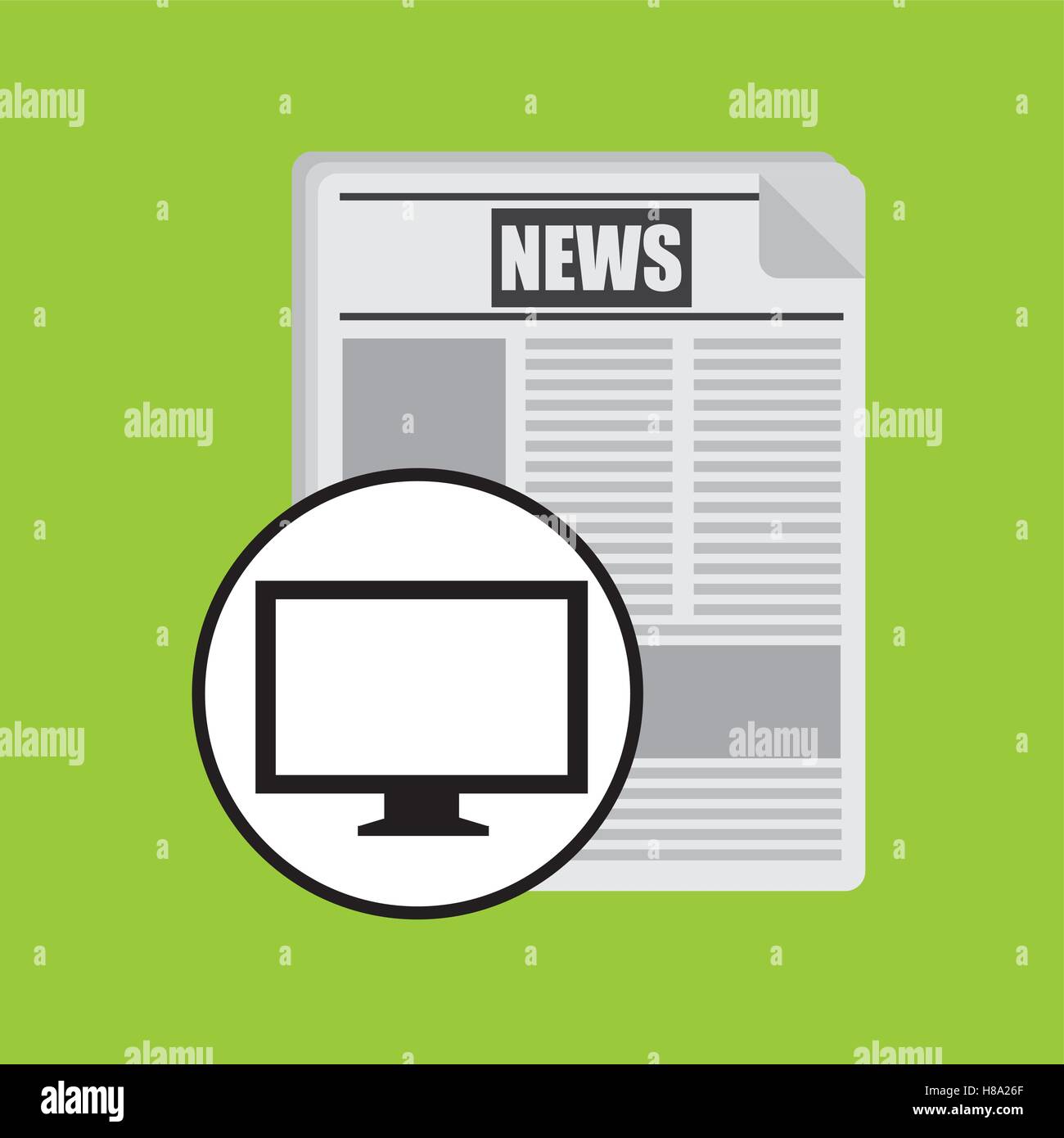 Newspaper headline clipping Stock Vector Images - Alamy